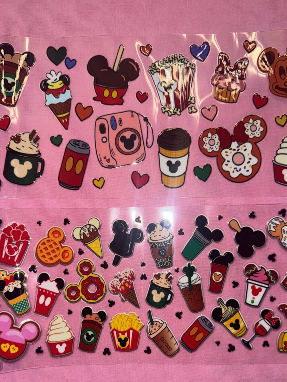 Other | 2 Disney Cup Wraps Eats Treats And Mickey Snacks Uv Dtf Ice ...